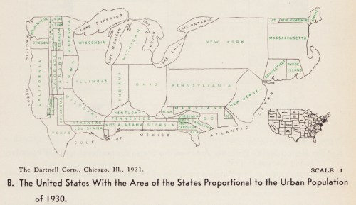 Cartograms – history | Making Maps: DIY Cartography