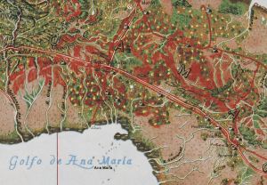Mapa de los Paisajes de Cuba | Map of the Landscapes of Cuba | 1949 ...